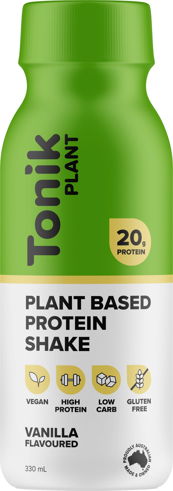 Tonik Plant Vanilla 20g Plant Protein 330ml - WELL I AM