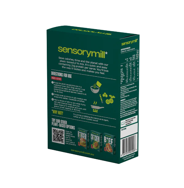 Sensory Mill Plant-Based Pork 140g - WELL I AM